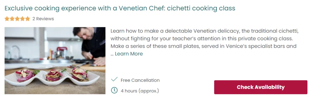8 Best Cooking Classes in Venice [2024]